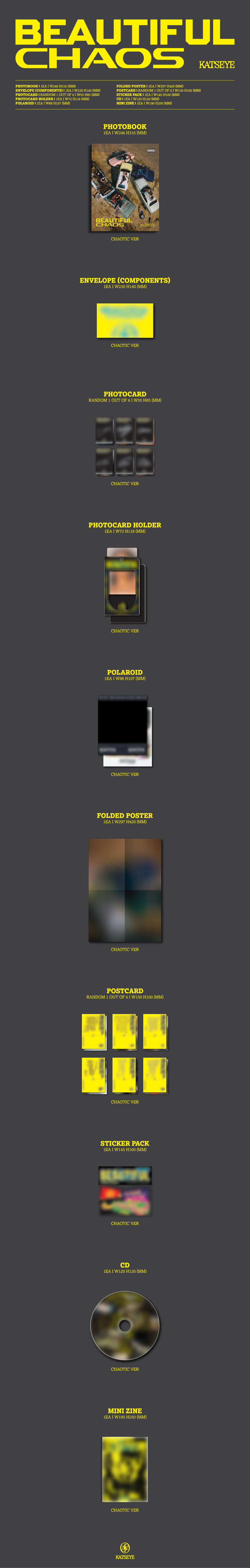 [PRE-ORDER] KATESEYE ALBUM [BEAUTIFUL CHAOS] – Kawaii Alley