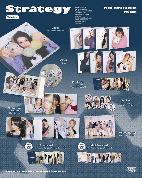 TWICE 14TH MINI ALBUM [STRATEGY/STEP 4 VER.] – Kawaii Alley