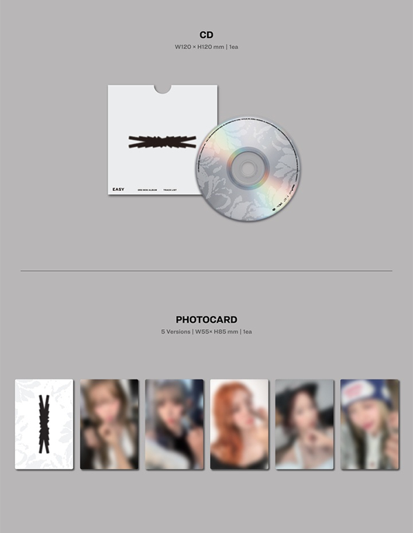 LE SSERAFIM 3rd MINI ALBUM [EASY] (Compact Ver.) – Kawaii Alley