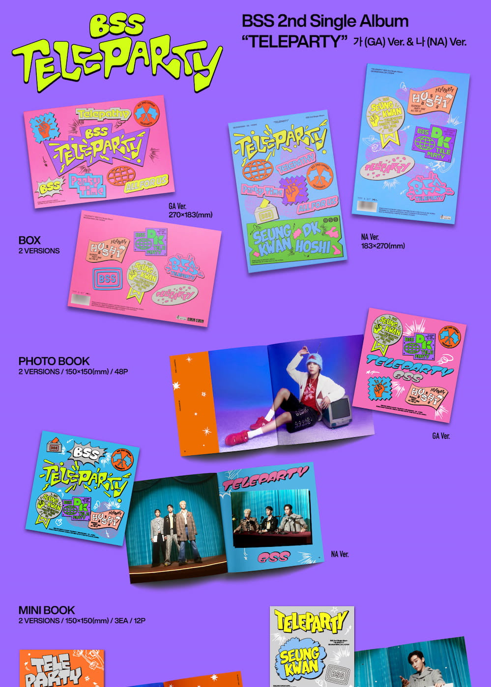 BSS 2ND SINGLE ALBUM [TELEPARTY/Standard VER.] – Kawaii Alley