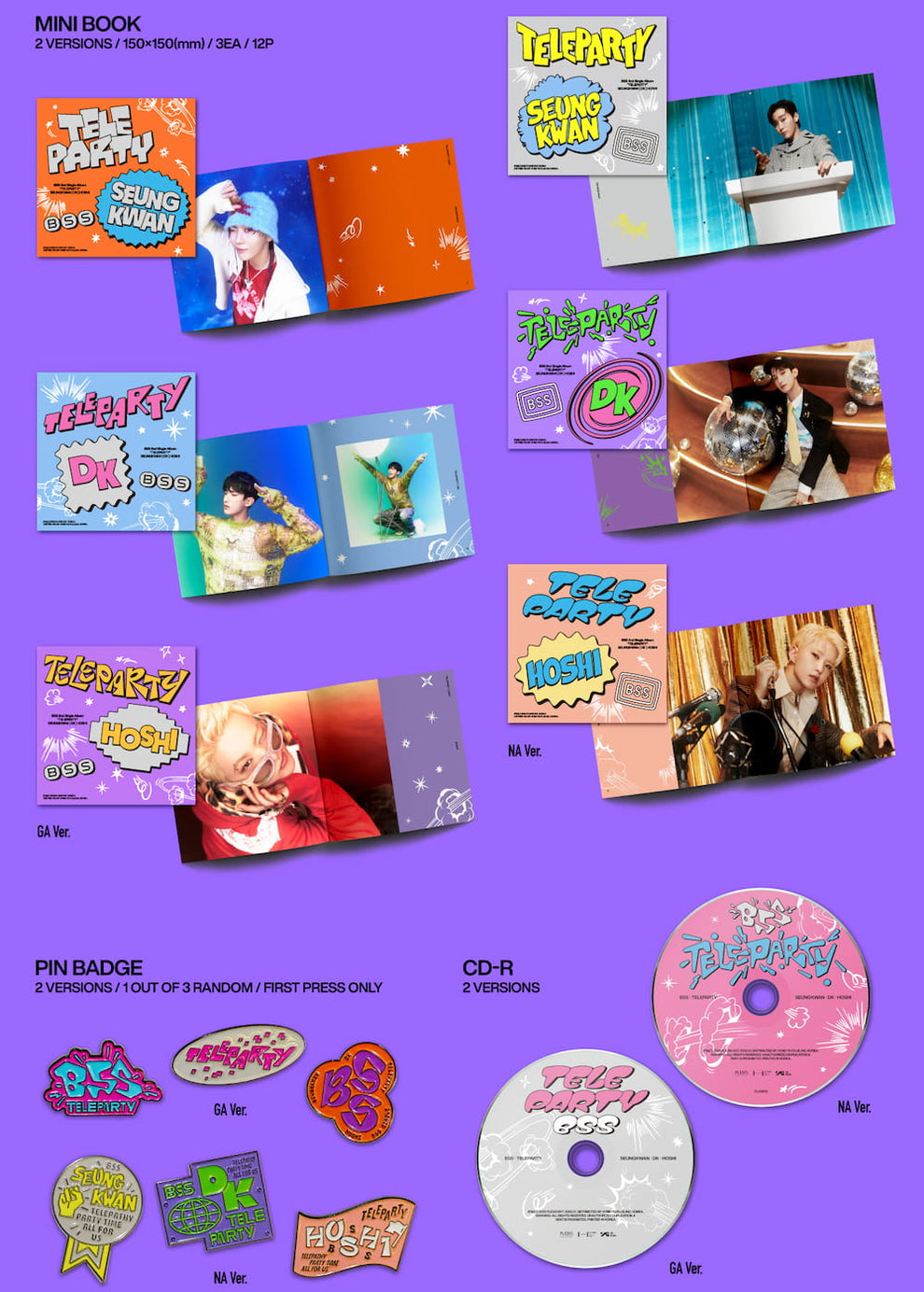 BSS 2ND SINGLE ALBUM [TELEPARTY/Standard VER.] – Kawaii Alley